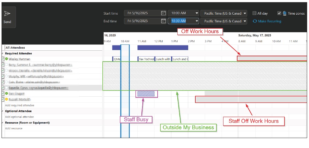 Optimize your meeting calendar in Outlook