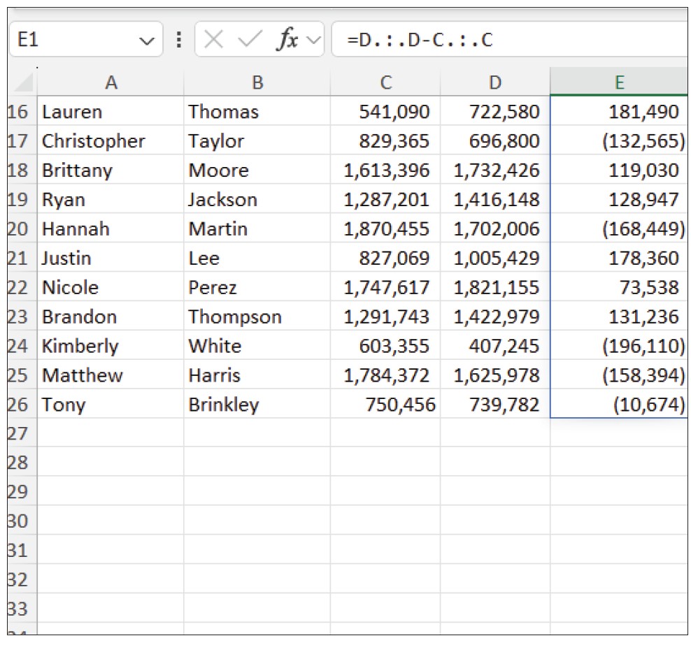 Quickly clean data with Excel’s TRIMRANGE and trim references