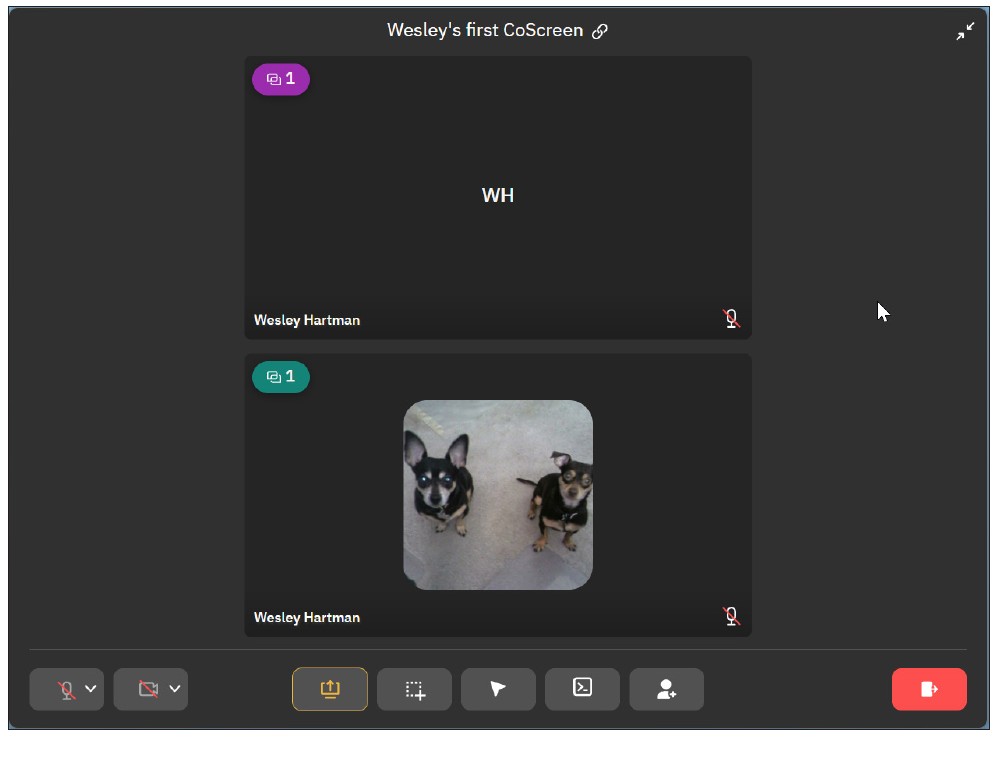 How multiple people can share screens simultaneously