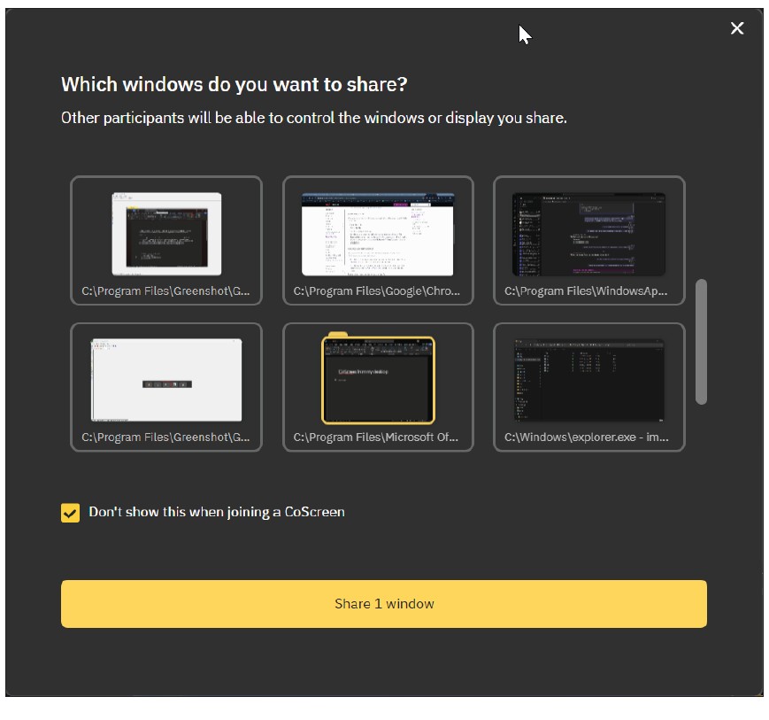 How multiple people can share screens simultaneously